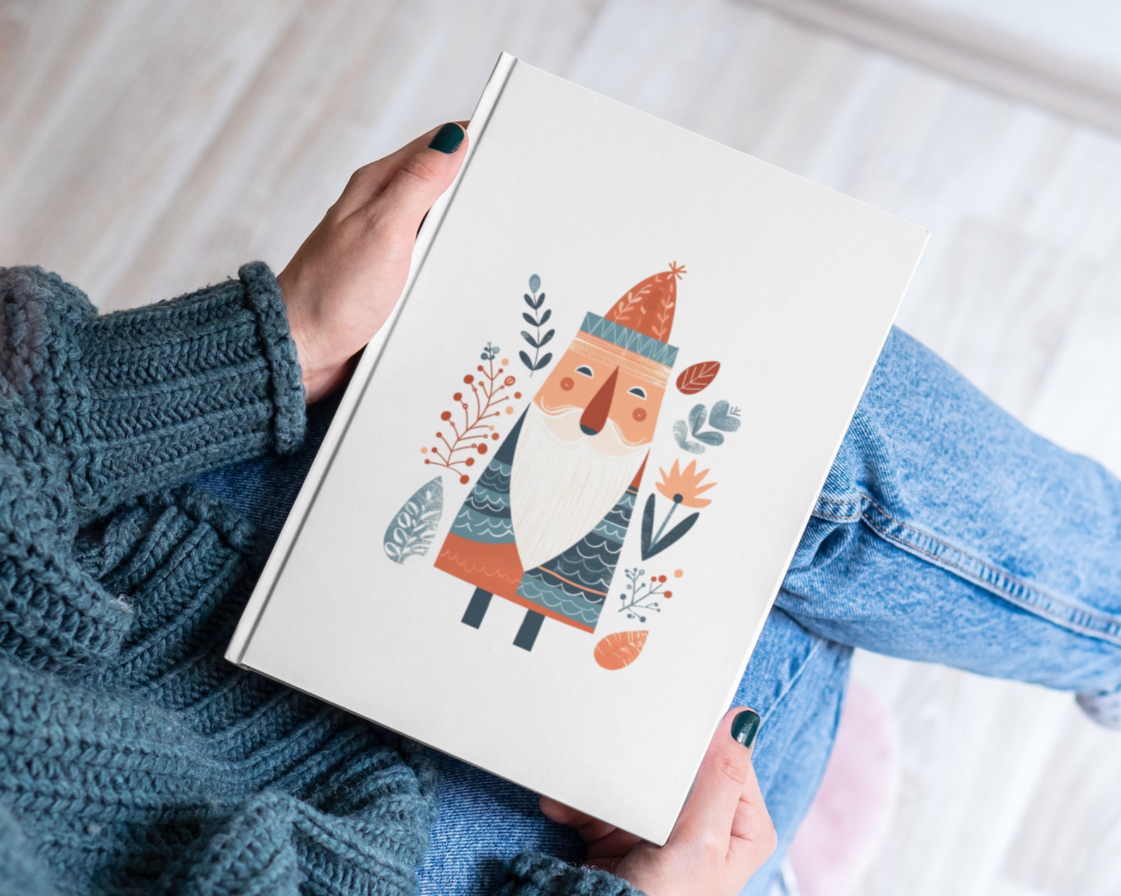 Scandinavian Christmas Clipart Scandinavian Santa Claus Traditional ...