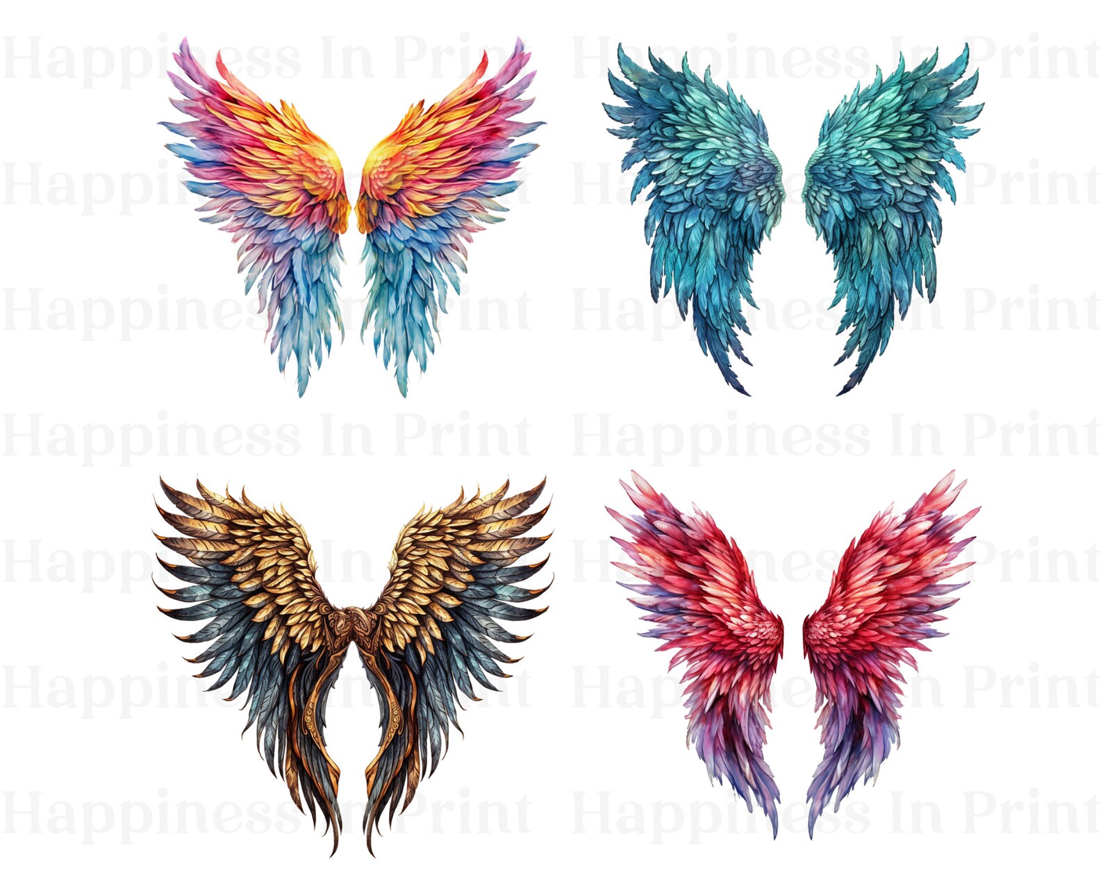 Angel Wings Clipart Halo Clipart Heaven Clipart White Wings PNG Fairy ...