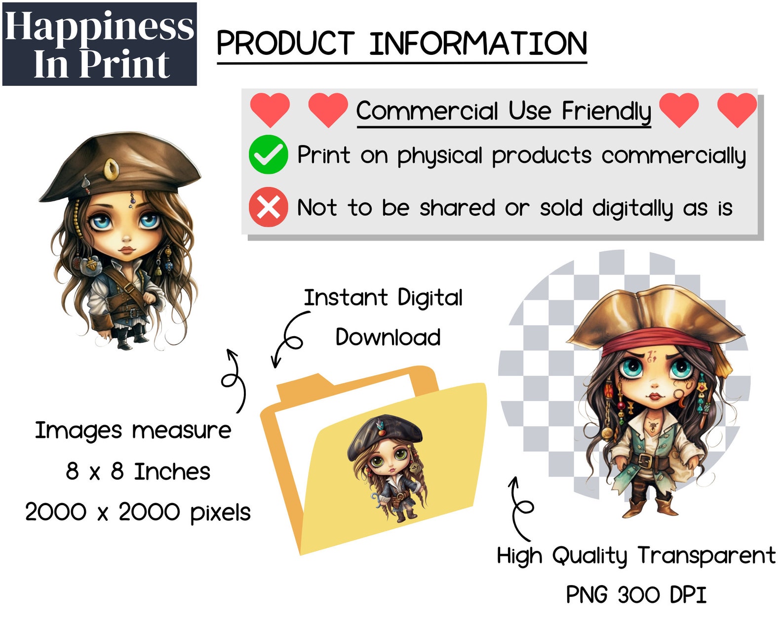 Pirate Girl Clipart Watercolor Pirate Clipart Bundle Pirate Ship ...