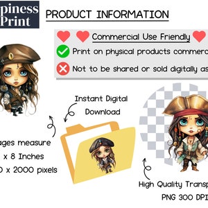 Pirate Girl Clipart Watercolor Pirate Clipart Bundle Pirate Ship ...