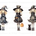 Country Witch Girl Clipart Cottagecore Witch PNG Boho Witches - Etsy