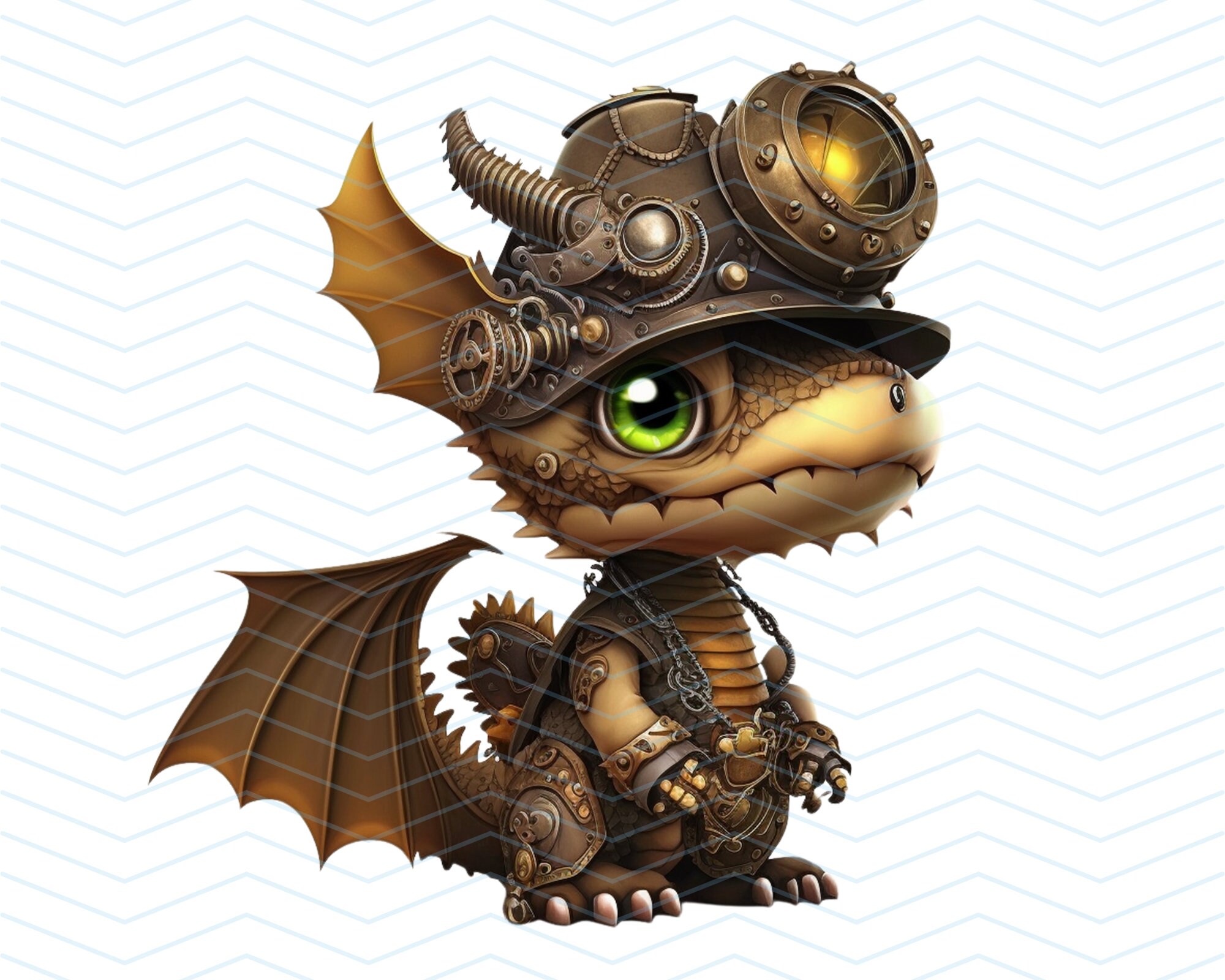 Cute Steampunk Dragon Clipart Bundle Dragon Steampunk Digital - Etsy
