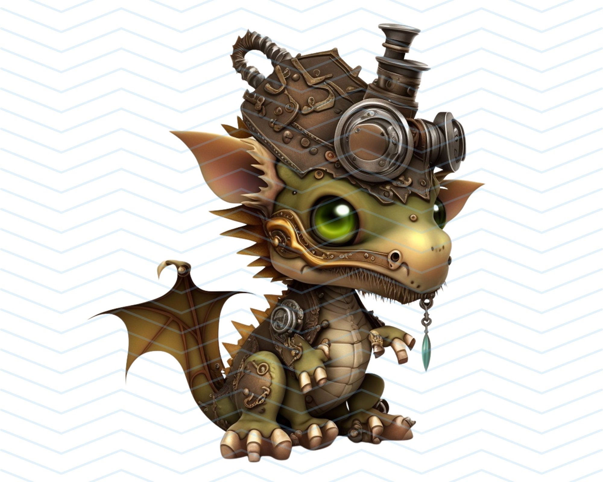 Cute Steampunk Dragon Clipart Bundle Dragon Steampunk Digital - Etsy