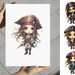 Pirate Girl Clipart Watercolor Pirate Clipart Bundle Pirate Ship ...