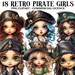 Pirate Girl Clipart Watercolor Pirate Clipart Bundle Pirate Ship ...