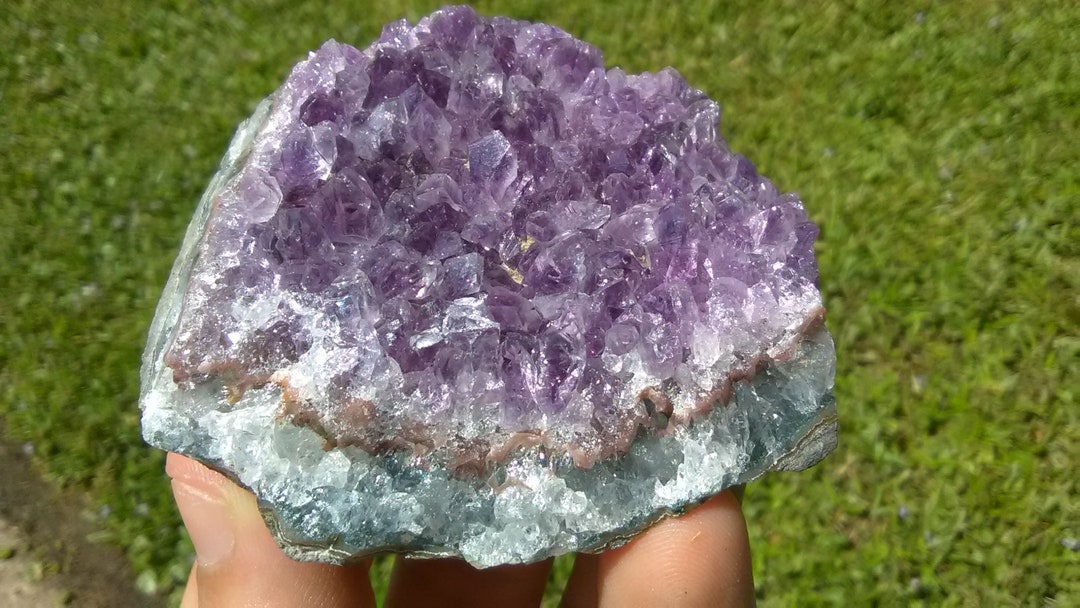 A Nice-sized Amethyst Cluster/geode From Brazil! (149.1grams) - Etsy