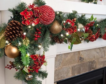 Remote Controlled Battery Powered Christmas Garland - Etsy