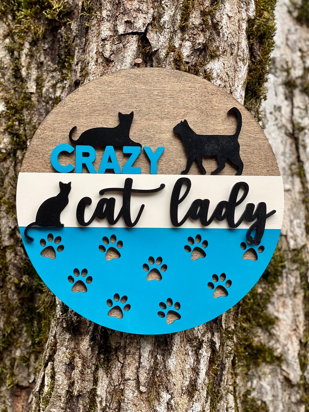 10” Crazy Cat Lady Sign - Etsy