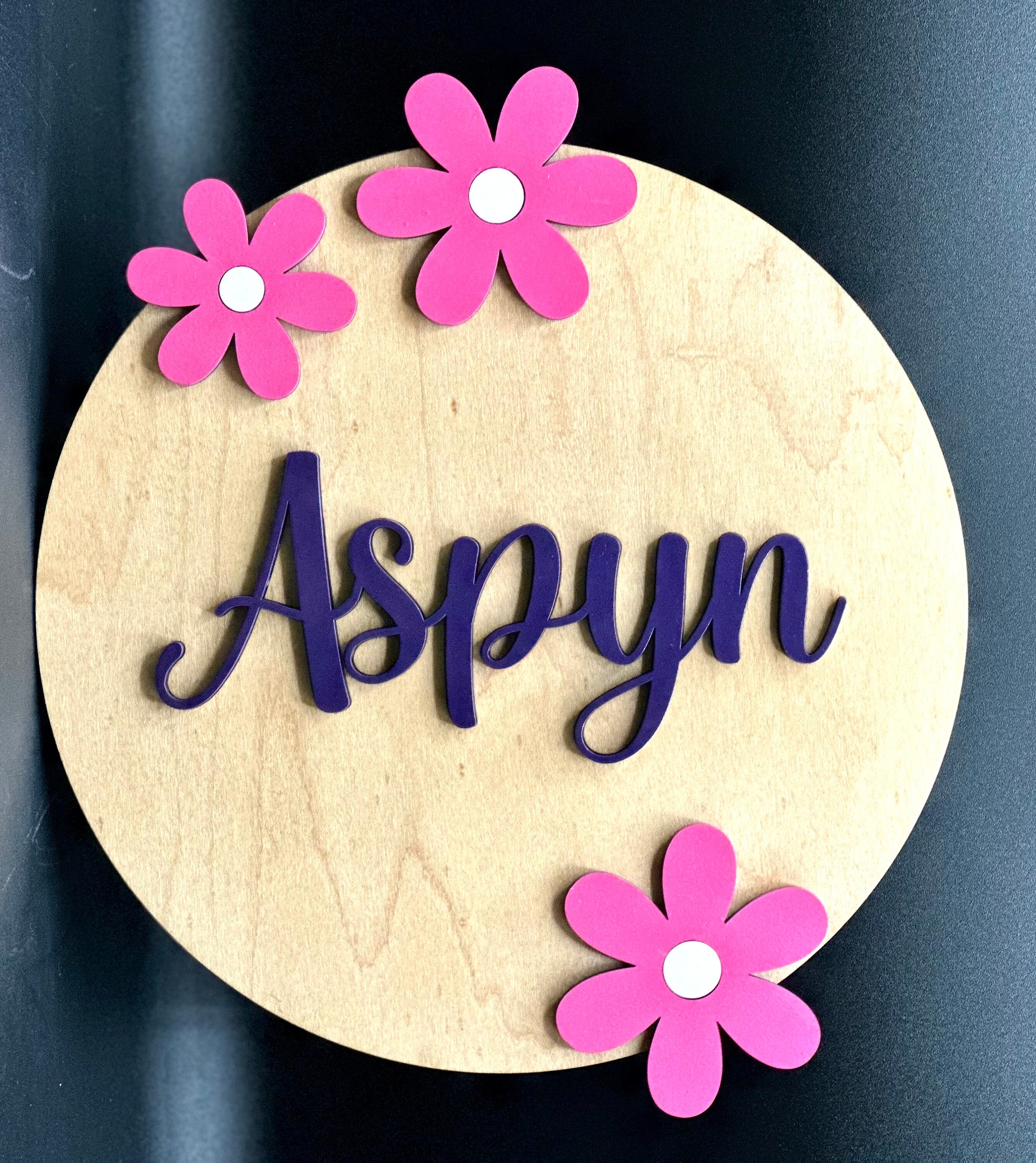 10” Custom Name Wall Plaque - Etsy