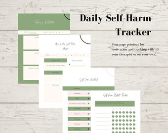 Self Harm Tracker - Etsy