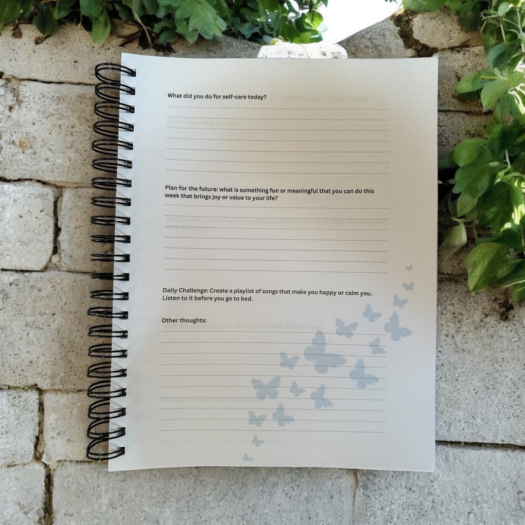 Blue Butterfly Depression Journal - Etsy