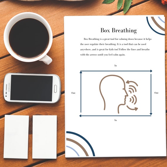 Box Breathing Coping Skill Chart - Etsy