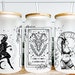 Aquarius Sign Zodiac Sign Glass Tumbler 16oz Iced Coffee Cup - Etsy