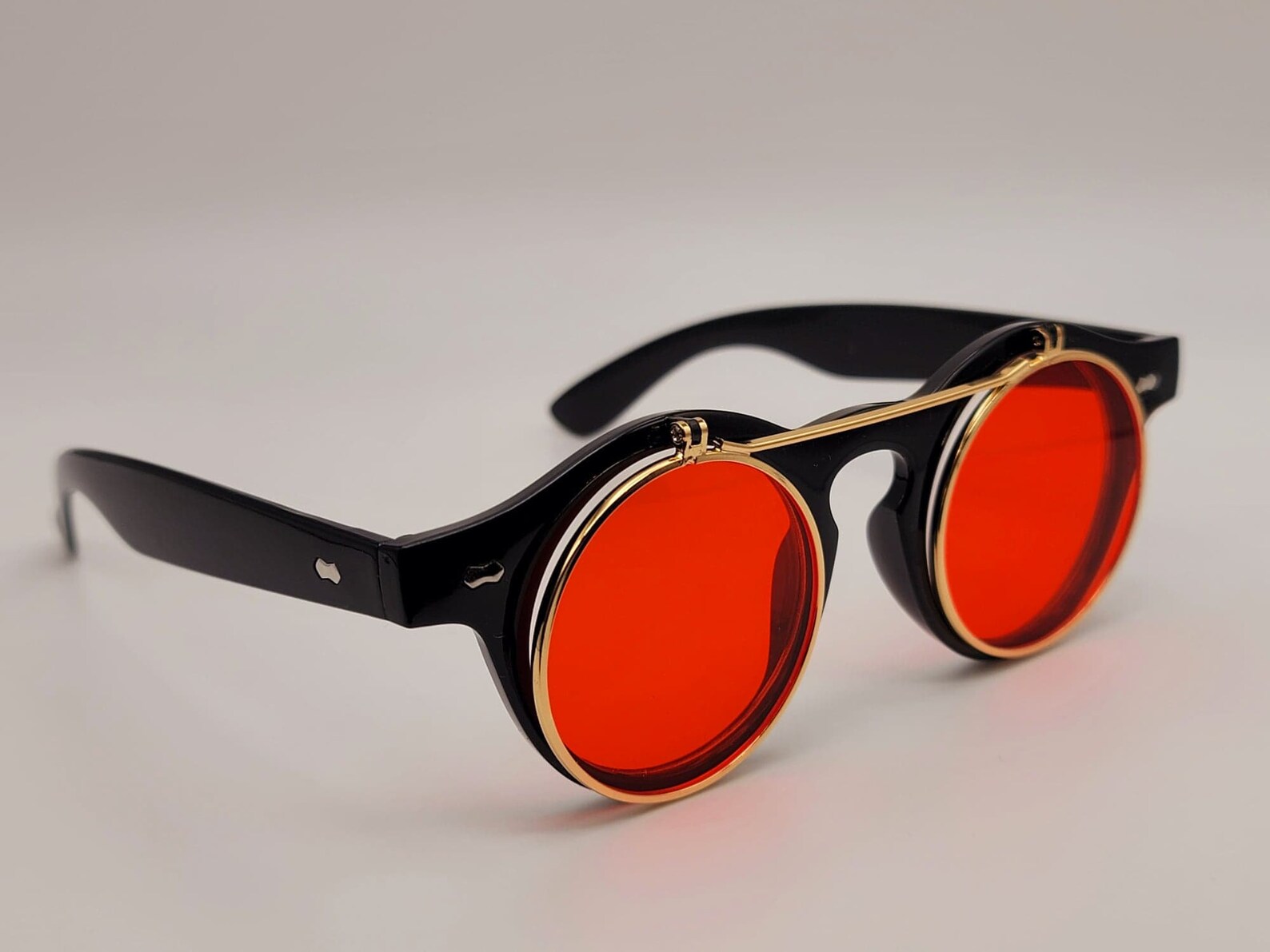 Steampunk Goggles Glasses Round Sunglasses Emo Retro Vintage - Etsy