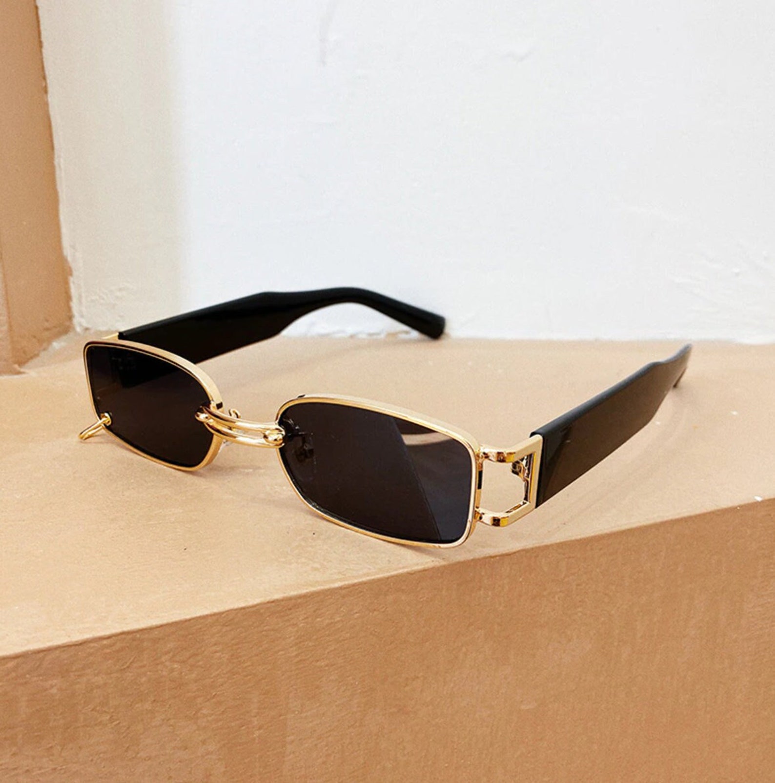 Popular Fashion Small Rectangle Women Luxury Sunglasses | Etsy