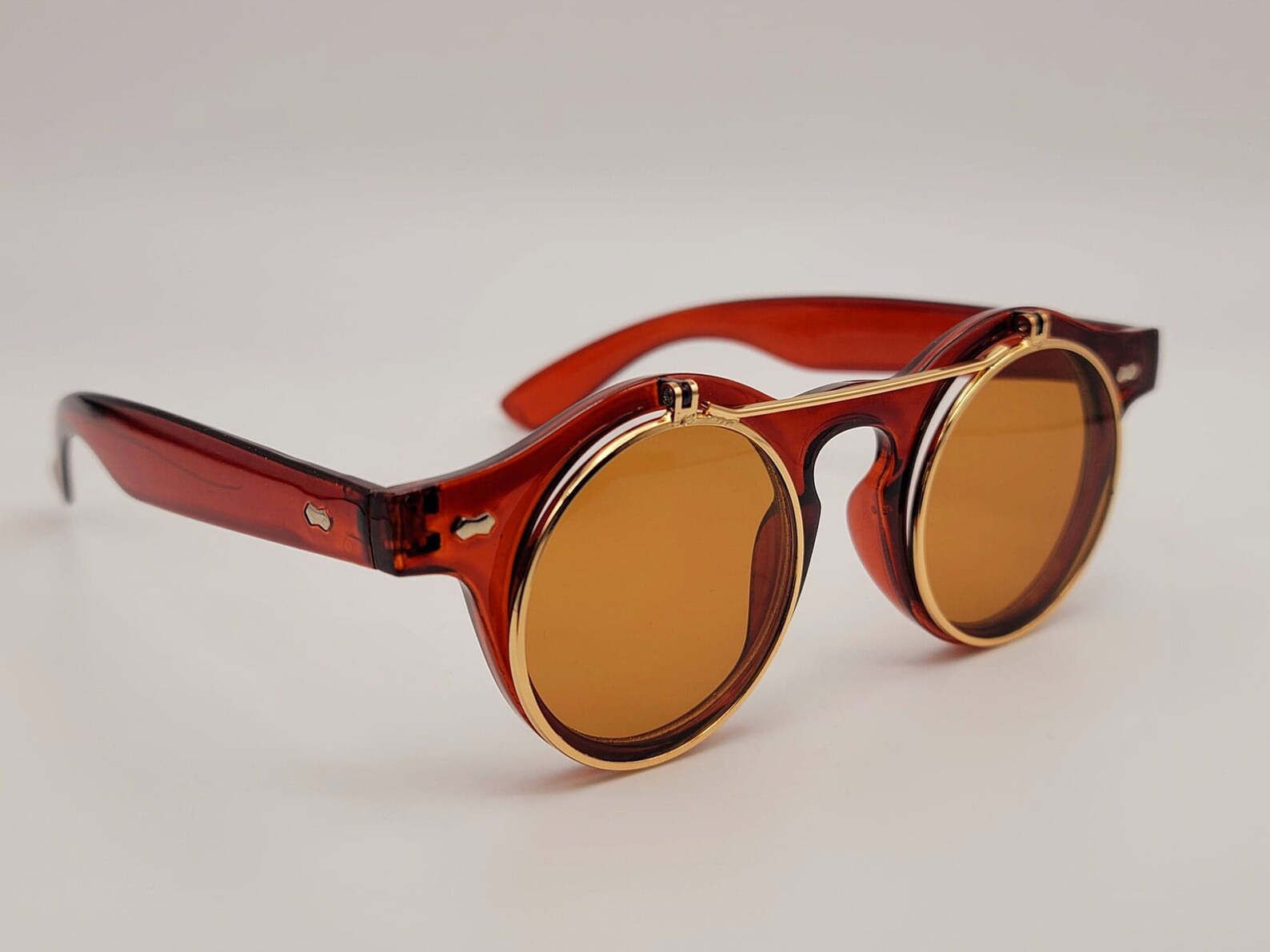 Steampunk Goggles Glasses Round Sunglasses Emo Retro Vintage - Etsy