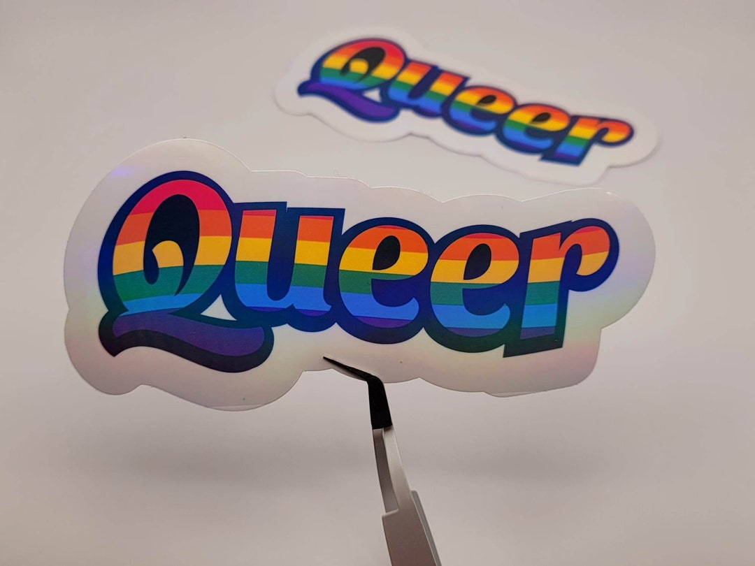 Holographic Waterproof 90s Nostalgia Rainbow Vinyl Sticker,lgbtq ...