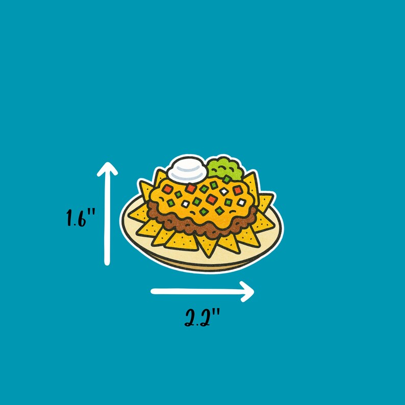 Nachos Sticker,tortilla Chips,ground Beef,cheese,tomatoes,guacamole ...