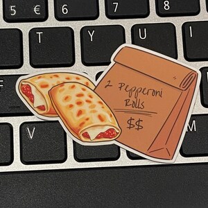 Pepperoni Roll Sticker: Waterproof Vinyl West Virginia Decal - Etsy