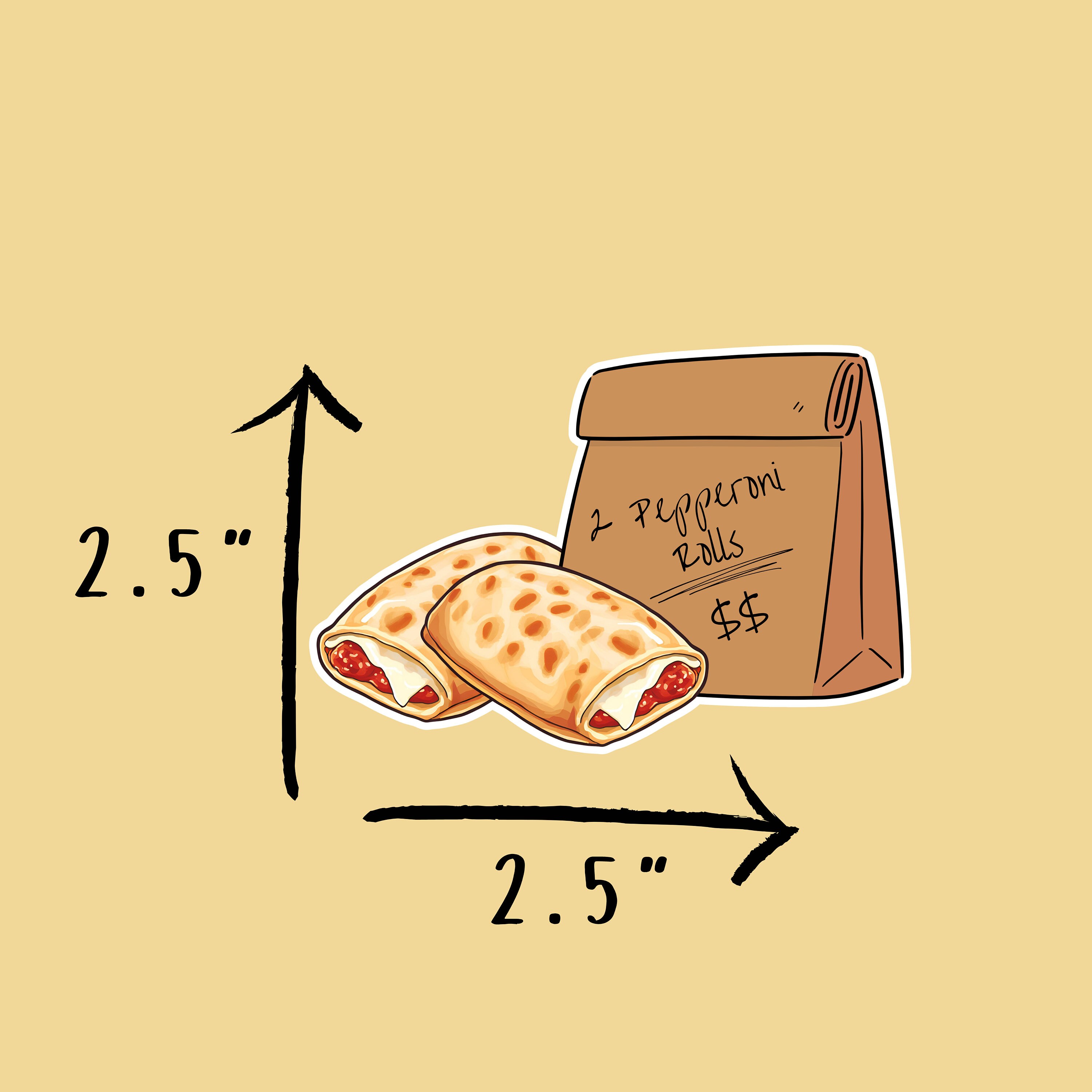 Pepperoni Roll Sticker: Waterproof Vinyl West Virginia Decal - Etsy