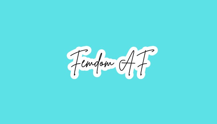 Femdom AF Sticker, Waterproof Vinyl Decal, Glossy, Small Kinky Gift for ...