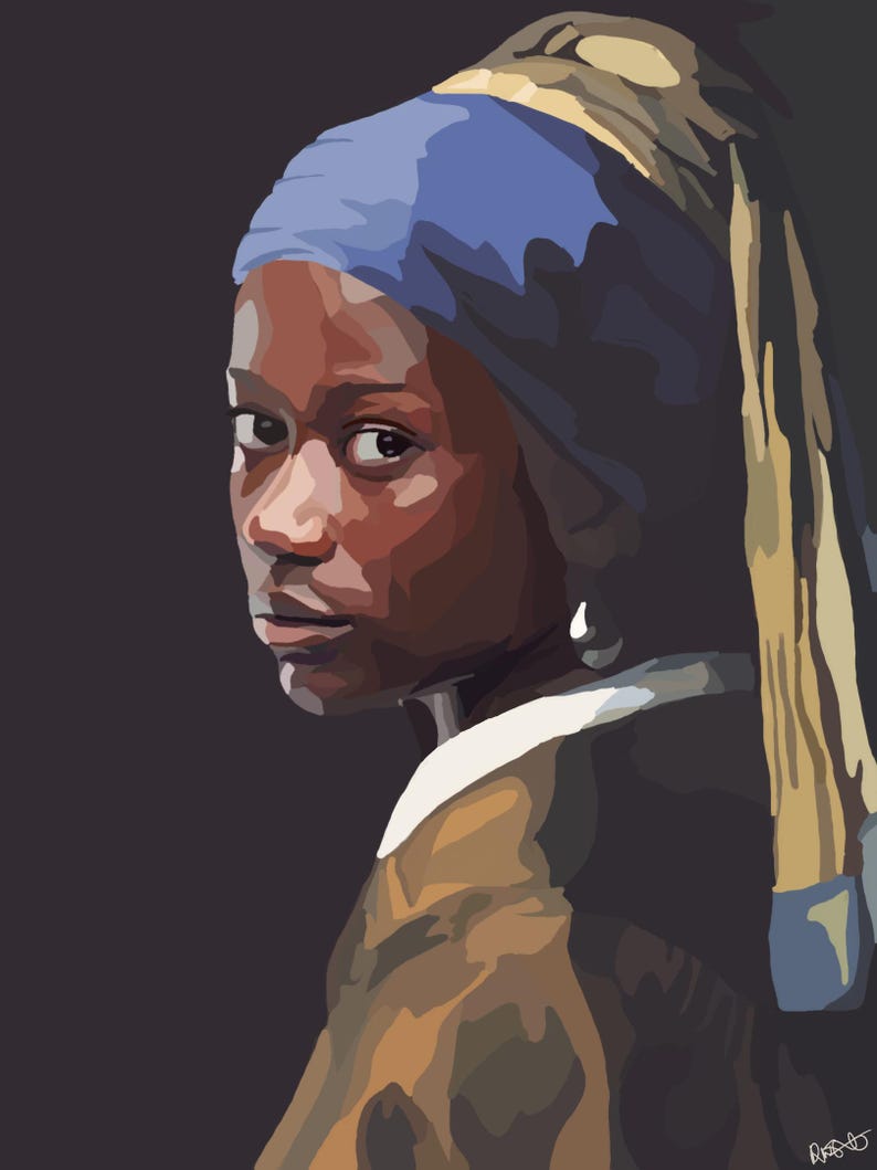 Girl With a Pearl Earring Digital File for Printing - Etsy