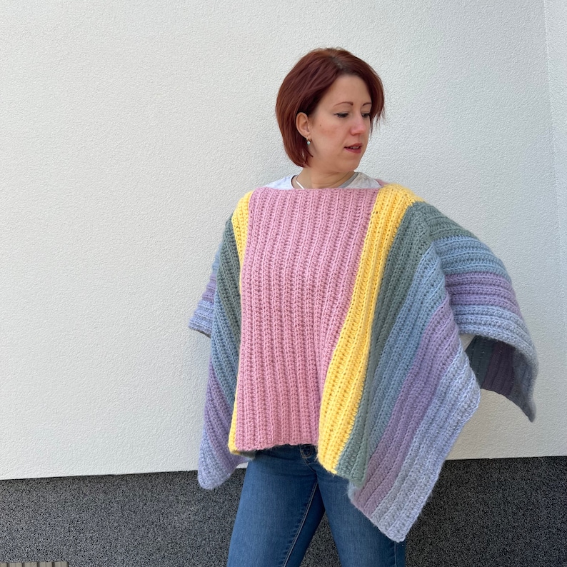Spring Vibes Poncho *PATTERN ONLY* - Etsy