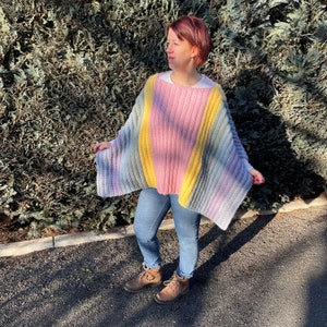 Spring Vibes Poncho *PATTERN ONLY* - Etsy