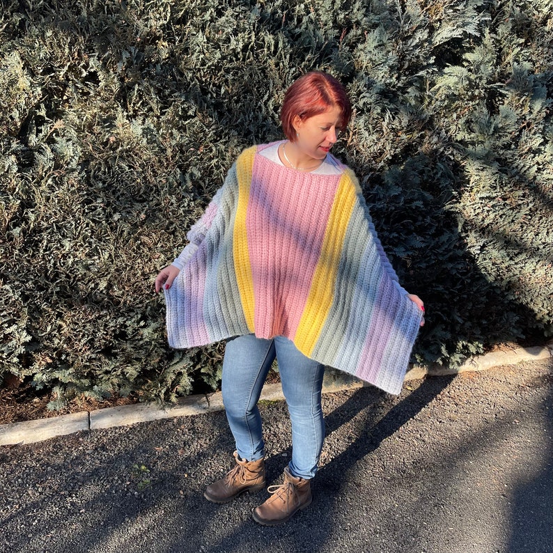 Spring Vibes Poncho *PATTERN ONLY* - Etsy