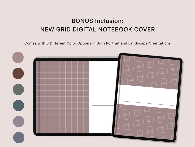 12 Hyperlinked Tabs Dark Mode Digital Notebook - Etsy