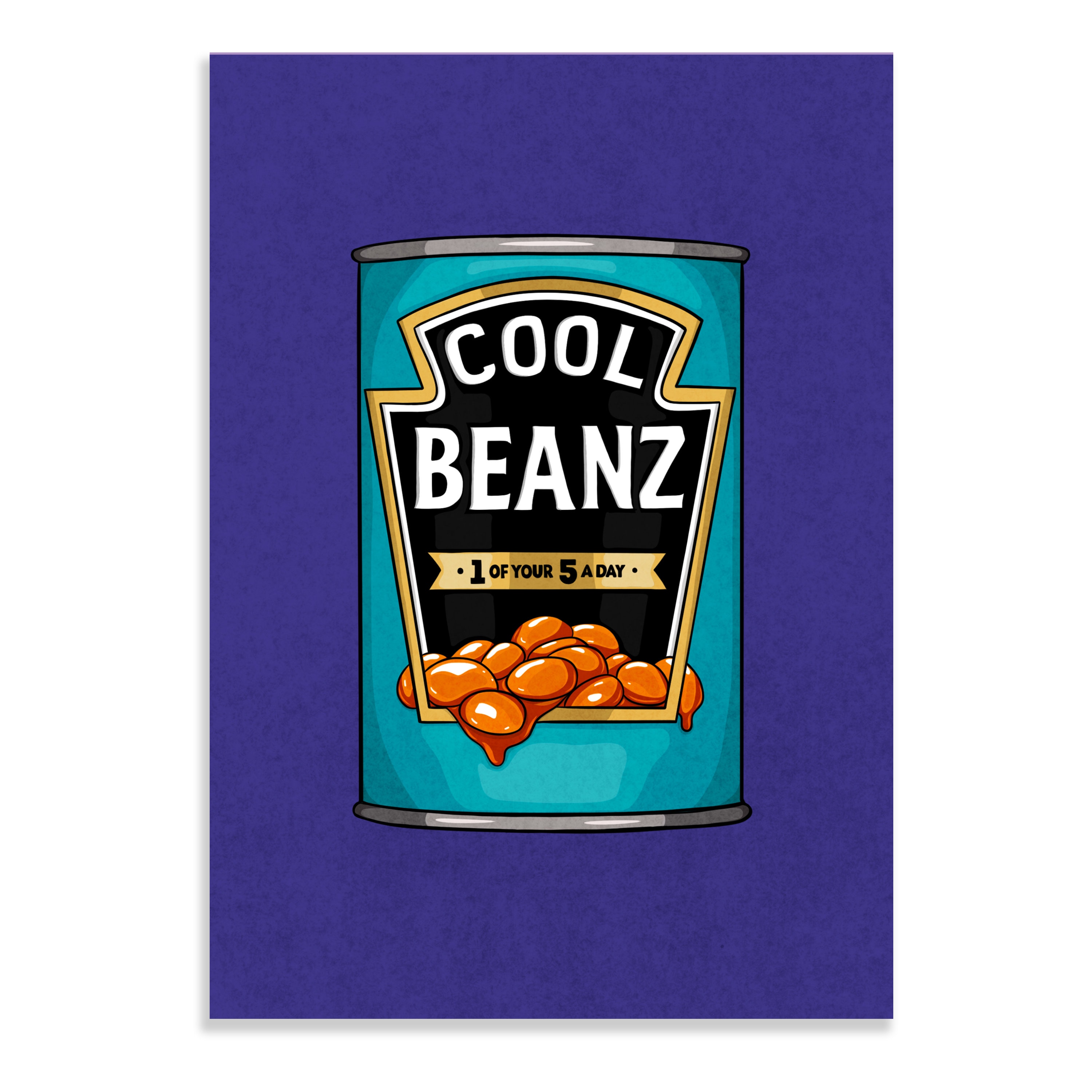 Cool Beans A4/A5 Print Wall Art, Handmade Gift, Unique Wall Decor ...