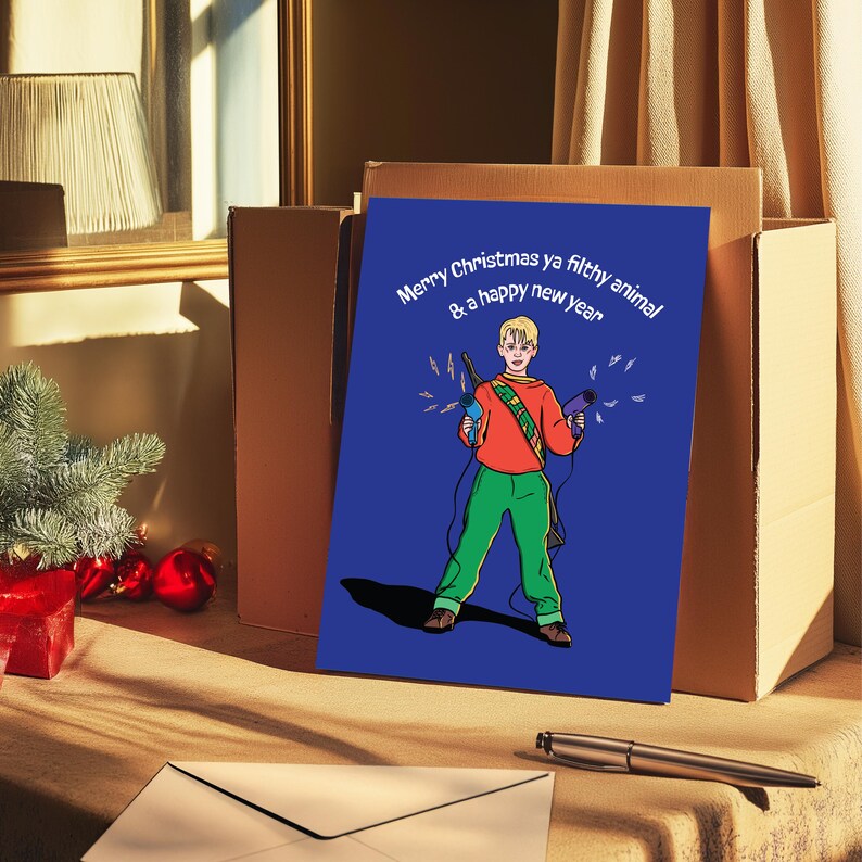 Home Alone A6 Christmas Card Home Alone Movies, Seasons Greetings, Pop ...