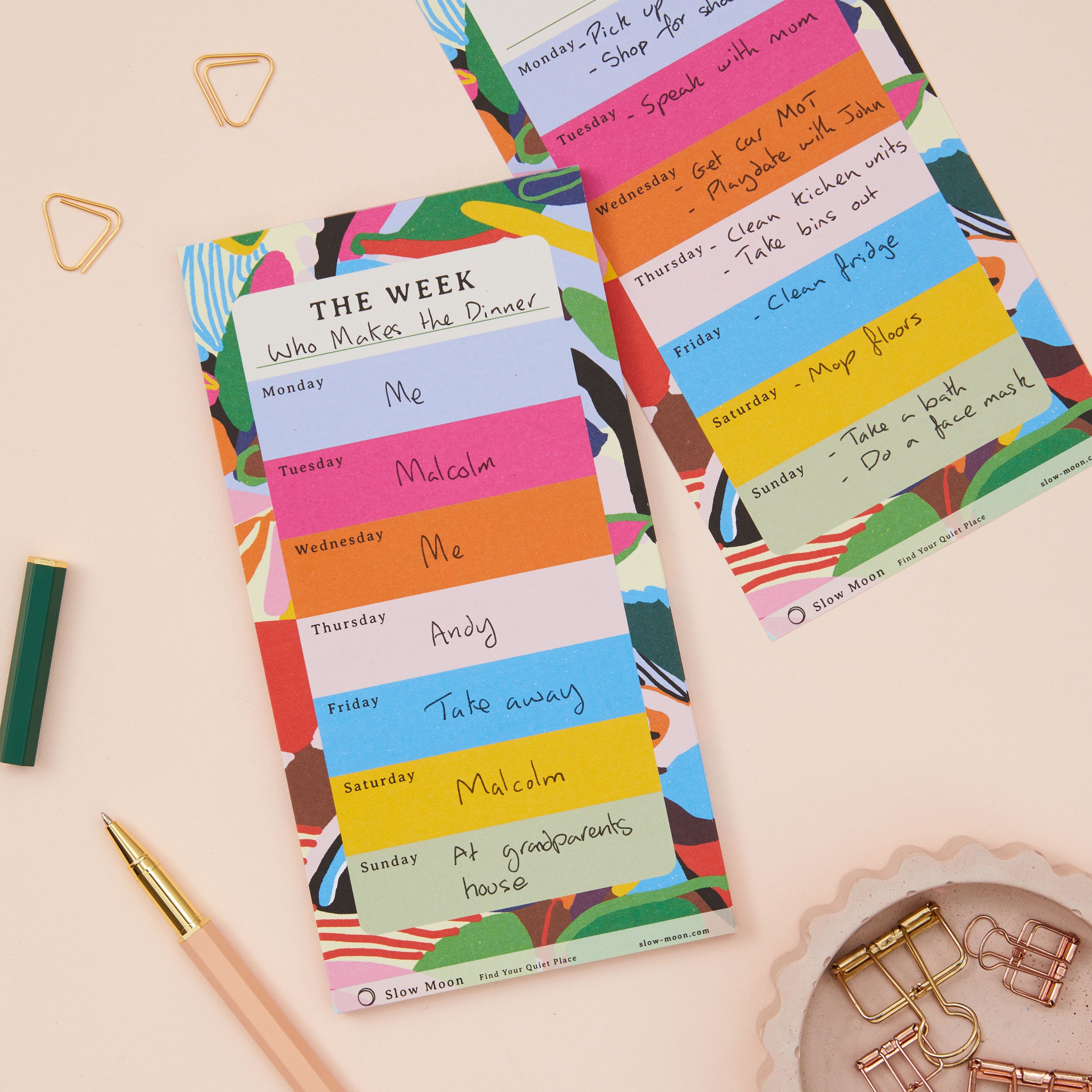 The Week - DL List Pad | Notepad, Deskpad, Planner, Jotter - Etsy