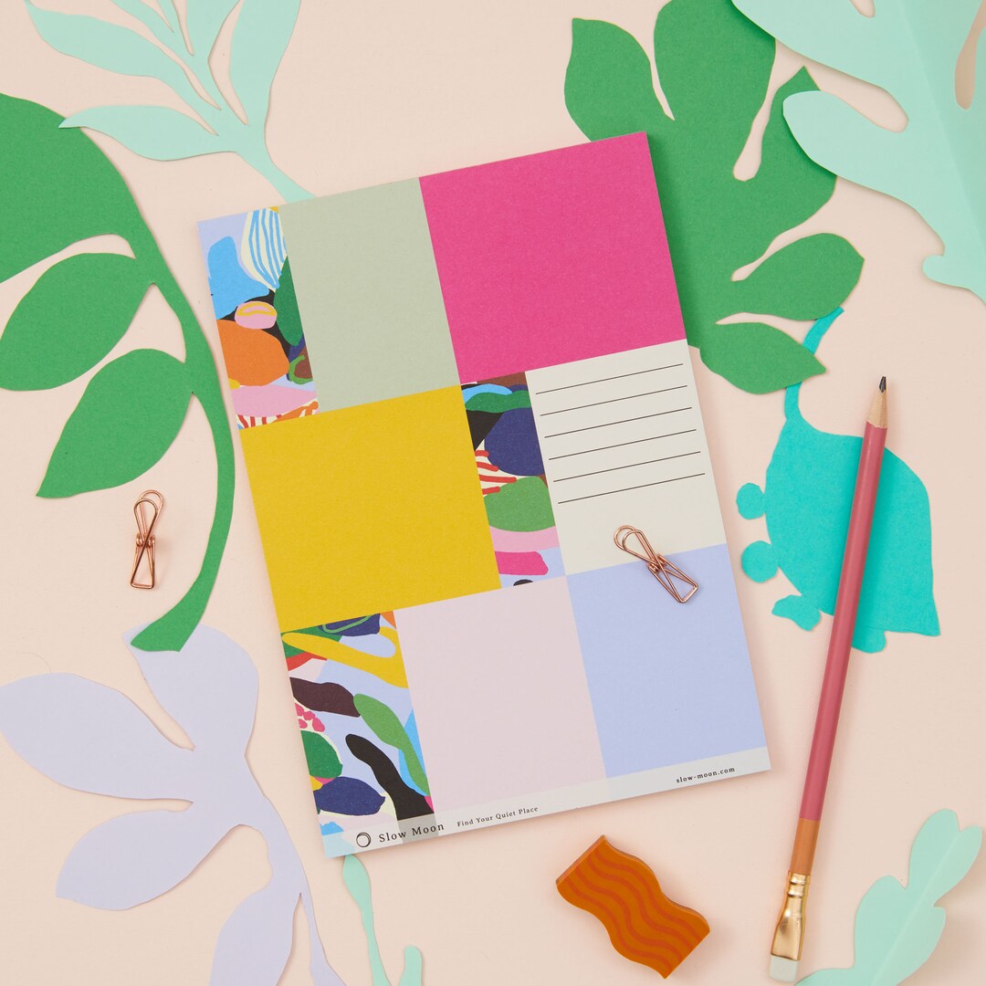 Colour Blocks - Notepad | A5 | Planner, Deskpad, Brainstorm - Etsy