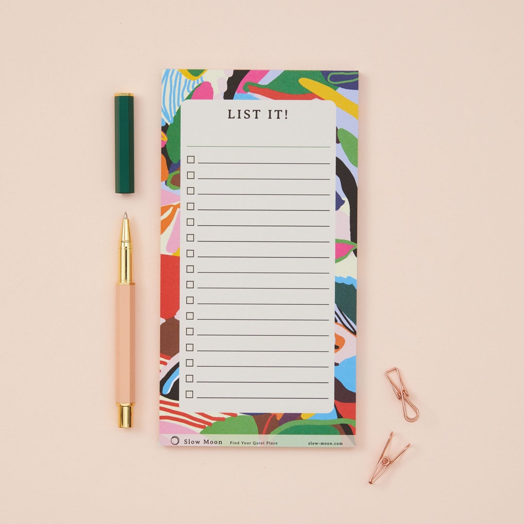 List It! - DL List Pad | Notepad, Deskpad, Get Stuff Done Jotter - Etsy UK
