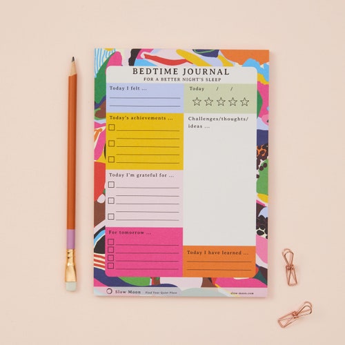 Bedtime Journal for a Better Night's Sleep A5 - Etsy