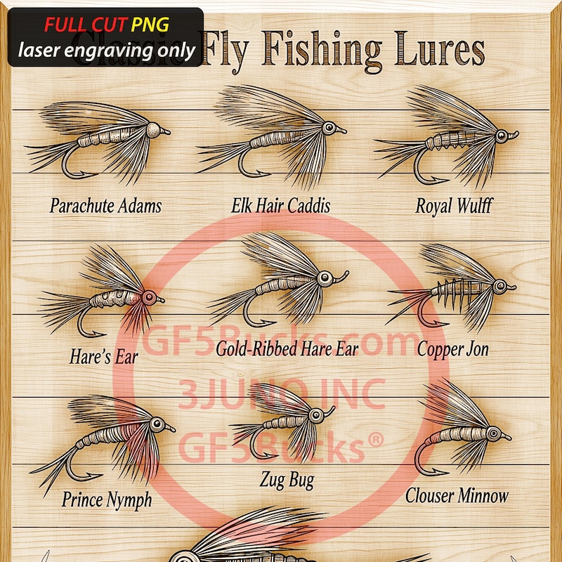 10 Fishing Laser File - Etsy