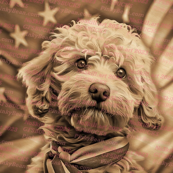 Labradoodle Art - Etsy