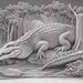Gator, Alligator - Laser Burn PNG | 3D Illusion | Engrave | Laser Ready ...