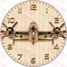 Classic Airplane Clock Face | 3D Illusion | Vintage Plane | Laser ...