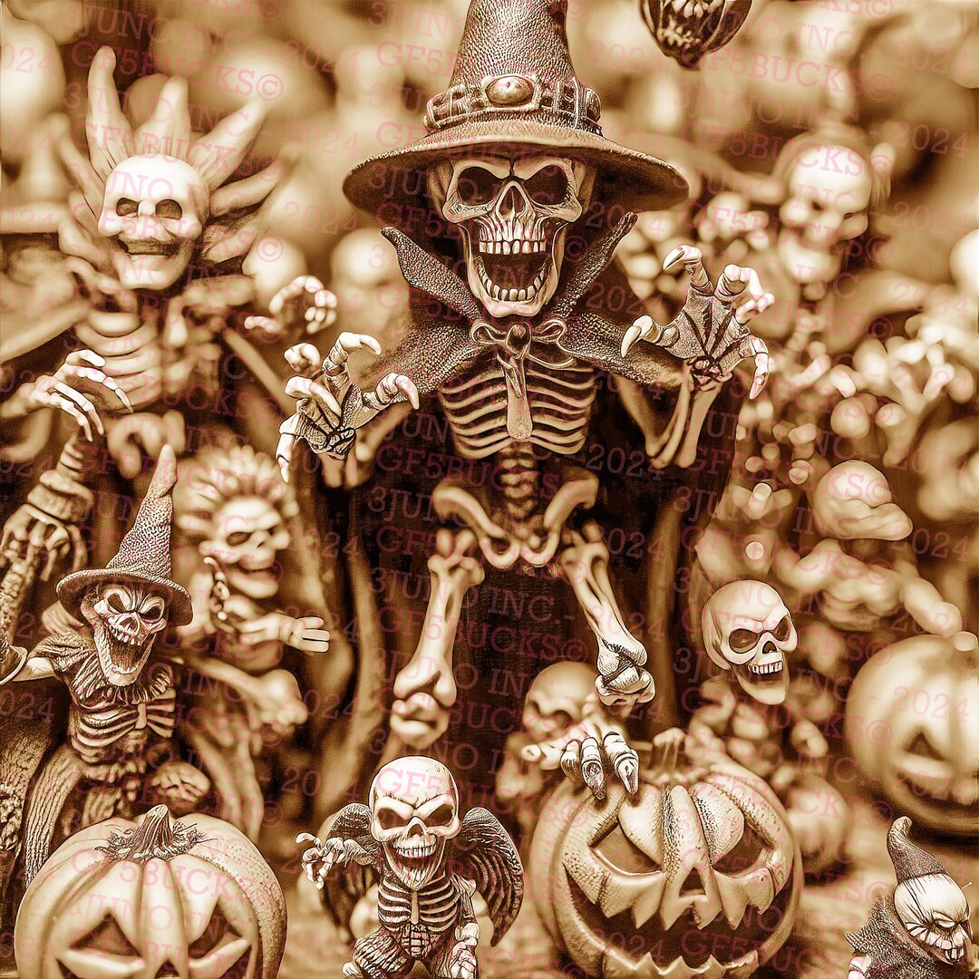 Skeleton, Ghoul, Halloween - Laser Burn PNG | 3D Illusion | Engrave ...