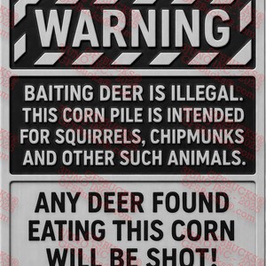 3D Illusion Deer Warning Sign PNG - ~11.9x14 Laser Engraving Design ...