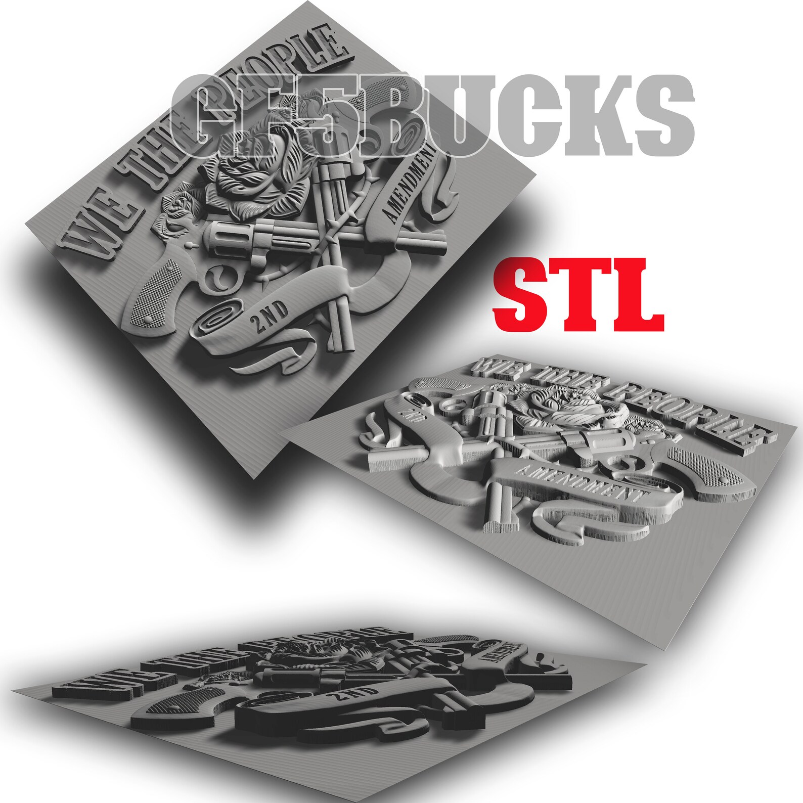 Laser STL 3D Engrave Laser Ready Digital Design File - Etsy