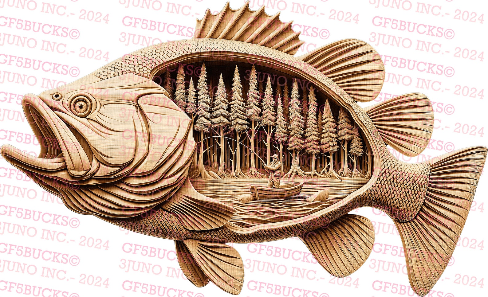 3D Illusion | Laser PNG Digital File | for Engraving | Laser Ready ...