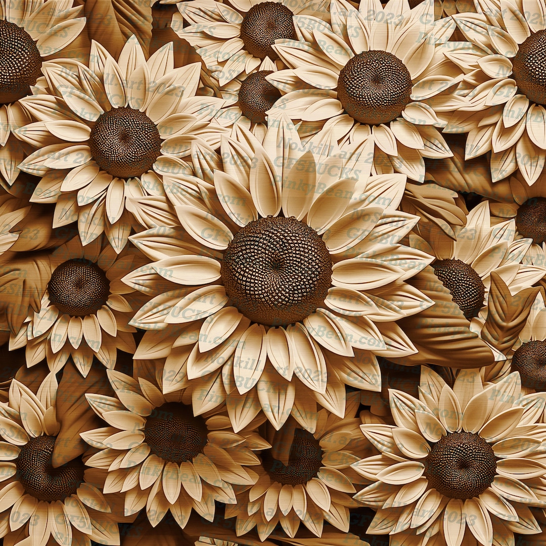 Sunflowers Family Home - Instant Download 3D Illusion Digital File for ...