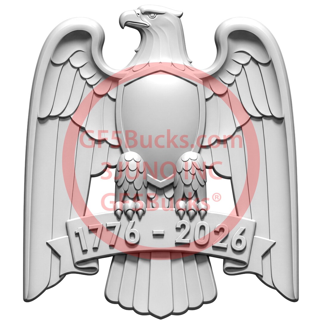 Eagle Crest Bas-relief STL – High-detail Cnc Relief Model – Zipped Stl ...