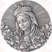 3D Illusion Virgin Mary Floral Laser Ready Art, Religious Wall Decor ...