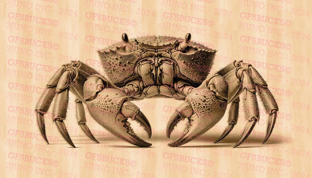 Stone Claw Crab 3D Illusion Digital File - Laser Engraving Ready ...