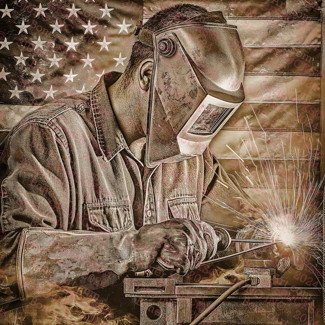 Welder, Welding - Laser Burn PNG | 3D Illusion | Engrave | Laser Ready ...