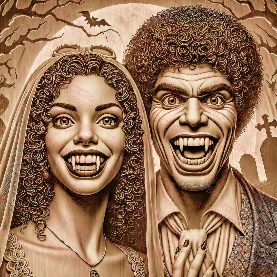 Vampires, Dracula, Halloween, Spooky Laser Burn PNG 3D Illusion Engrave ...